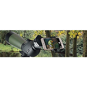 GOSKY Smartphone Adapter Mount Regular Size - Compatible with Binoculars, Monoculars, Spotting Scopes, Telescope, Microscopes - Fits almost all Smartphones on the Market - Record Nature and The World