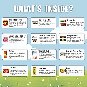 Korean Snack Box Variety Pack - 45 Count Individual Wrapped Gift Care Package Bundle Sampler Assortment Mix Candy Chips Cookies Treats for Kids Children College Students Adult