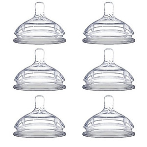 Comotomo Replacement Silicone Nipples, Fast Flow - 6 Pack