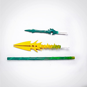 Mtxc Fate Prototype Cosplay Prop Cu Chulainn Toy Spear Gae Bolg Green