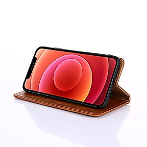 Fansipro Wallet Folio Case for Oppo Reno 2, Premium PU Leather Slim Fit Cover for Reno 2, 3 Card Slots, Align Cutouts, Brown