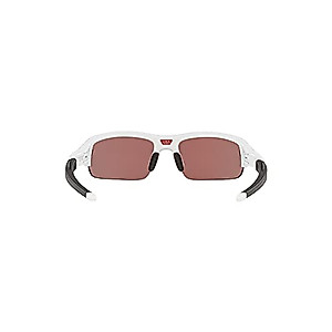 Oakley Youth OJ9008 Flak XXS Square Sunglasses, Polished White/Prizm Field, 58 mm