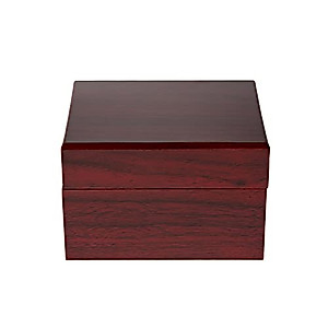 LETURE Wooden Single Watch Cases for Men Women, Wood Wrist Watch Bangle Gift Box with Pillow