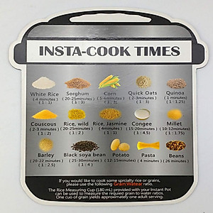 Electric Pressure Cooker Magnetic Memo Sticker Cooking Schedule Common Menu Diverse Common Menu Cooking Times for Electric Pressure Cookers Instant Pot