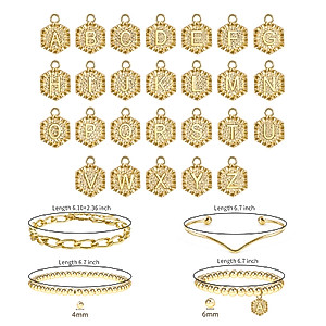 Elegance 11 designs Gold Bracelets For Women Trendy Stackable Bead Bracelet Initial Stretch Bangle For Women Gift With Initial J