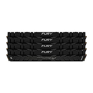Kingston FURY Renegade 128GB (4x32GB) 3200MT/s DDR4 CL16 Desktop Memory Kit of 4 | Intel XMP | AMD Ryzen | Low Latency | KF432C16RBK4/128