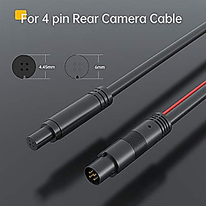 4 Pin 9.8ft Dash Cam Extension Cable Backup Camera Rear View Camera Extension Cord