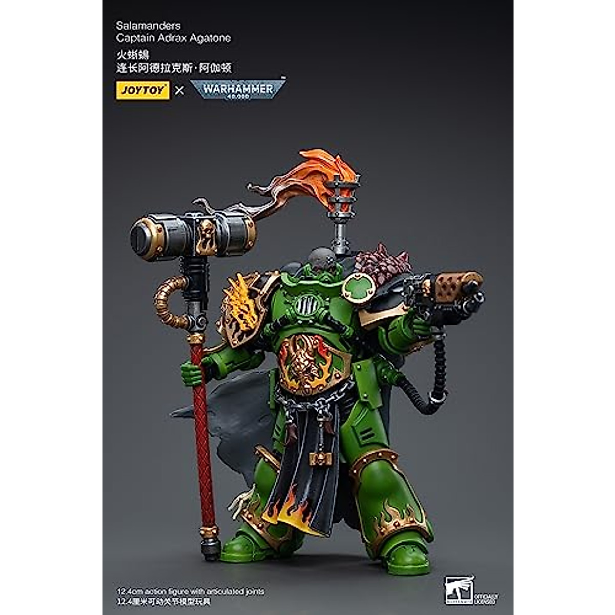 JoyToy Warhammer 40K: Salamanders Captain Adrax Agatone 1:18 Scale Action Figure