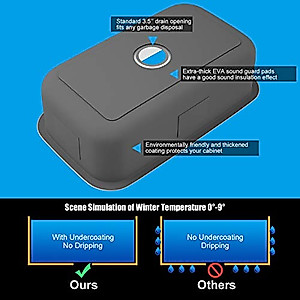 Giantex Single Bowl Kitchen Sink 16 Gauge Stainless Steel Undermount Wash Sink with Metal Tray 9” Deep (31''Lx18.5''Wx9''H)