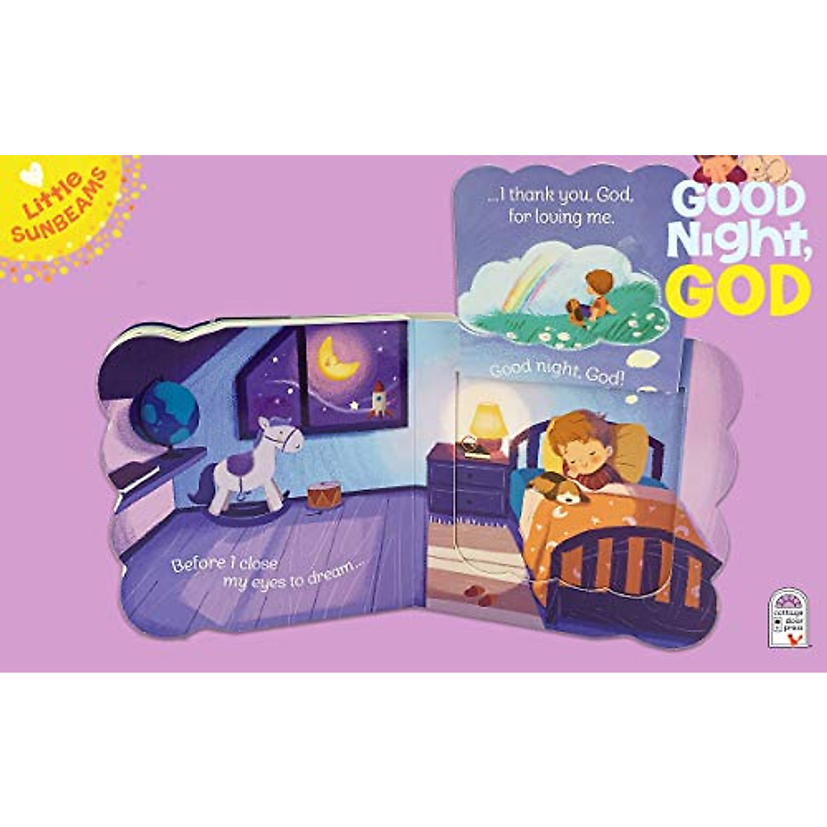 Good Night, God - Lift-a-Flap Board Book Gift for Easter Basket Stuffer, Christmas, Baptism, Birthdays Ages 1-5 (Little Sunbeams)