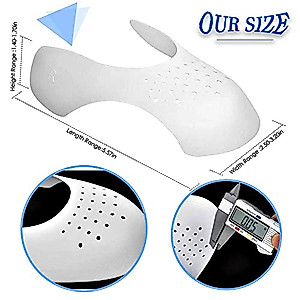IRRIDF 2 Pair Shoe Protector for Sneakers - Air Force 1, Jordans, Dunks oe Box Decreaser Anti-wrinkle Shoes Creases
