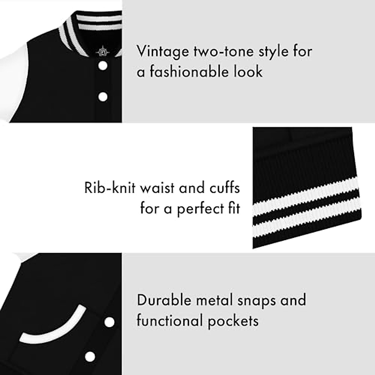 Creative Knitwear College Baby NCAA Officially Licensed Letterman Varsity Jacket - Georgia Circle G Logo - Black - 18 Months