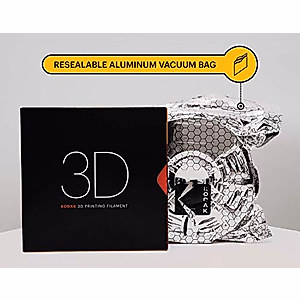 KODAK 3D printer limonene soluble filament HIPS RED +/- 0.03 mm, 750g (1.6lbs) Spool, 1.75 mm. Lowest moisture premium filament in Vacuum Sealed Aluminum Ziploc bag. Fit Most FDM Printers.