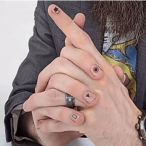 Black and White English Alphabet Nail Stickers Classic Simple Men's Nail Stickers Digital Self-Adhesive Nail Stickers for Nail DIY Decoration (1 Sheet)