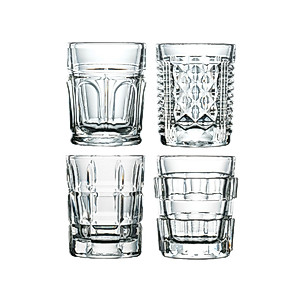 La Rochere Set of 4, 2 oz Barware, Shot Glasses, Drinkware Set, 4 Count (Pack of 1), Clear