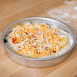 American METALCRAFT, Inc. American Metalcraft A4006 Pizza Pans, 6.4" Length x 6.35" Width, Silver