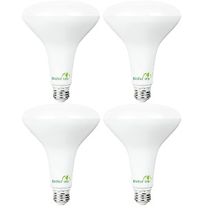 Bioluz LED 4 Pack BR40 LED Bulb 2700K Warm White 90 CRI Dimmable UL-Listed CEC Title 20 Compliant 1250 Lumen Outdoor/Indoor Flood Lights (Pack of 4)