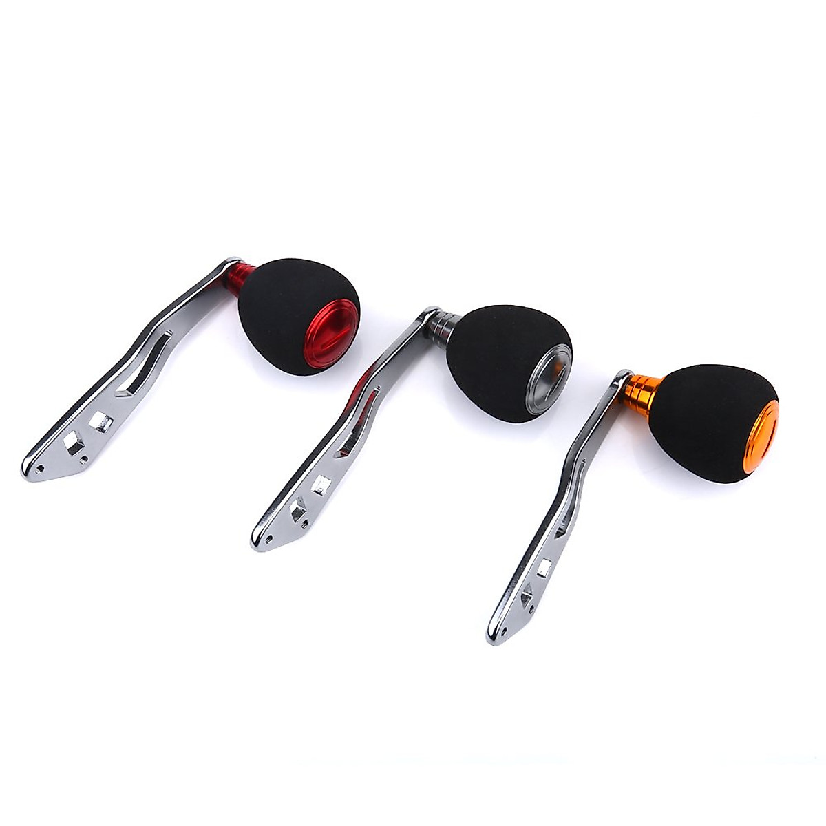 Fishing Reel Handle,Aluminum Knobs Fishing Reel Handle for Baitcasting Tackle Tools (Silver)