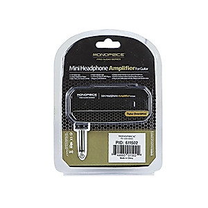 Monoprice 611502 Mini Headphone Amplifier for Guitar,"Tube Overdrive"
