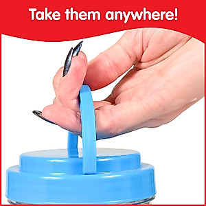 edxeducation Transport Counters - Mini Jar - Set of 36 - Learn Counting, Colors, Sorting and Sequencing - Hands-on Math Manipulative for Kids