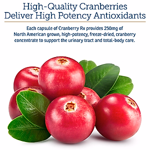 RX Vitamins Cranberry Capsules - Cranberry Supplement for Dogs and Cats - Supports for Urinary Tract Health and Bladder Health - Cat UTI Remedy and Dog UTI Prevention - Boost Immune Support - 90 count