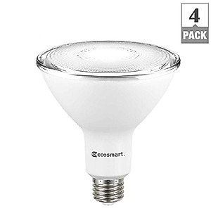 EcoSmart 90-Watt Equivalent PAR38 Non-Dimmable Flood LED Light Bulb Daylight (4-Pack)