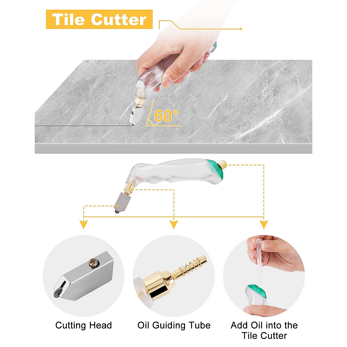 YJINGRUI Tile Vibration Machine 18000r/min, Tile Installation Tool Tile Tiling Machine, 16.8V 10AH Li-On Rechargeable (2 Battery)