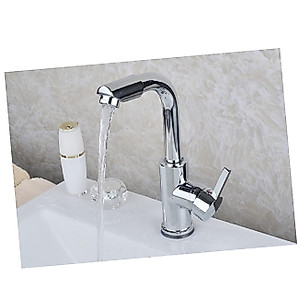 ETHZZLE Bathtub Faucet Kitchen Water Tap Kitchen Sink Faucet Kitchen Faucet Utility Sink Faucet Rotate Faucet Rotary Faucet Vanity Faucet Bathroom Cabinet to Rotate Basin
