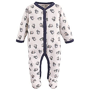 Luvable Friends Unisex Baby Cotton Sleep and Play, Dog, 0-3 Months