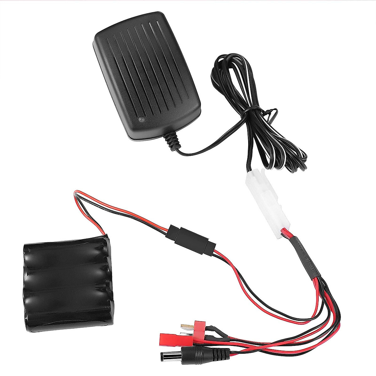 Szwisechip Delta Peak Detection NiMH/NiCd Battery Charger 3.6V-10.8V Airsoft Batteries, RC Car, RC Truck, Air Gun,RC Airplanes, for Standard/Mini Tamiya, JST, T Plug, JR FUTABA...