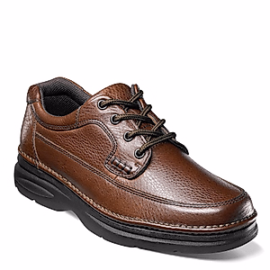 Nunn Bush Men's Cameron Moc Toe Oxford with Comfort Gel Footbed, Brown, 10 Wide