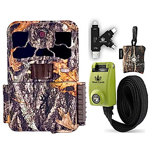 Browning Trail Cameras Spec Ops Elite HP4 Trail Camera with Card Reader, Steel Reinforced Strap, and Spudz Microfiber Cloth Screen Cleaner