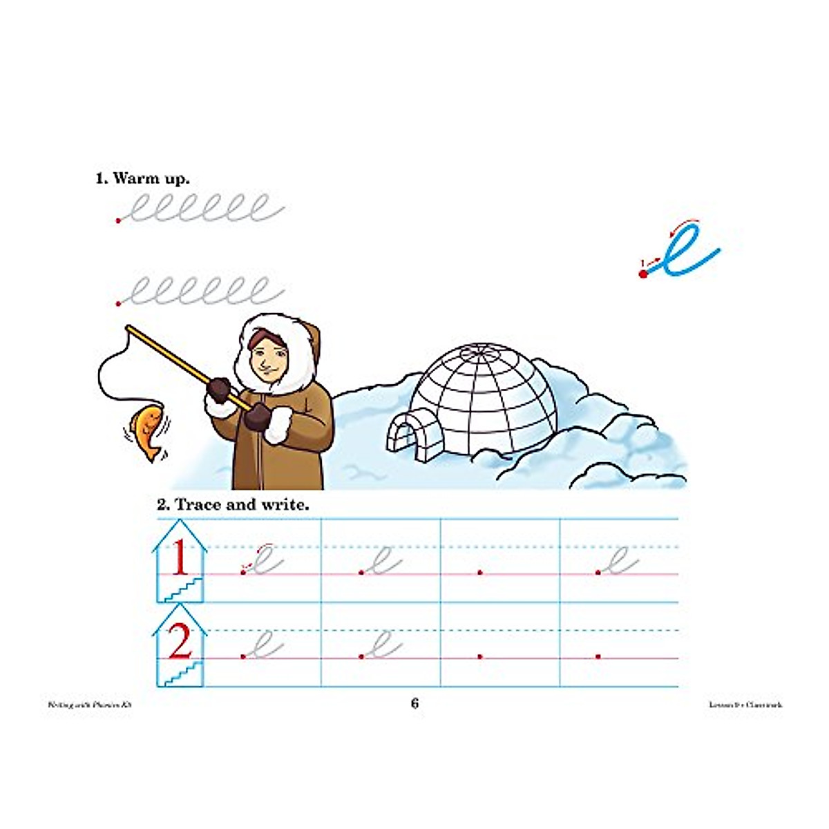 Writing With Phonics K5 Cursive - Abeka 5 Year Old Kindergarten Cursive Phonics Penmanship Student Work Book