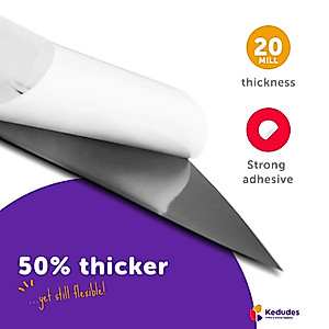 Kedudes Magnetic Sheets with Adhesive Backing - Magnetic Paper - Cut and Customize Flexible Self Adhesive Magnet Sheets (8x10 inch 10pk)