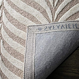 SAFAVIEH Bella Collection 4' x 6' Sand / Ivory BEL135A Handmade Premium Wool Area Rug