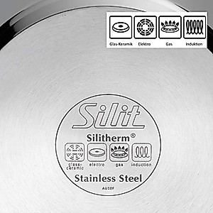 Silit Wuhan original Wok pan, Large, Silver