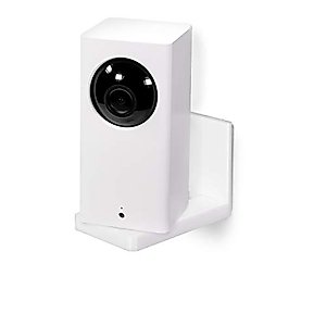 BRAINWAVZ Screwless Wall Mount Kit for Wyze Cam Pan, VHB Stick On - Easy to Install, Full Tilt & Pan Function, No Mess, No Drilling, Strong Adhesive Mount (White)