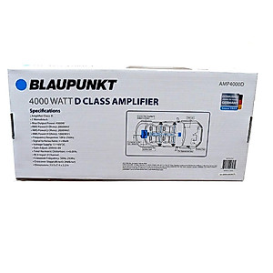 Blaupunkt AMP4000D AMP4000D 4,000-Watt-Max Monoblock Class D Amp with Bass Remote
