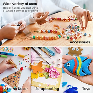 Arteza Ultimate Craft Kit, over 1,000 Pieces and Craft Supplies, Felt, Pom Poms, Googly Eyes, Glitter Glue, Pipe Cleaners for Crafts and DIY Projects