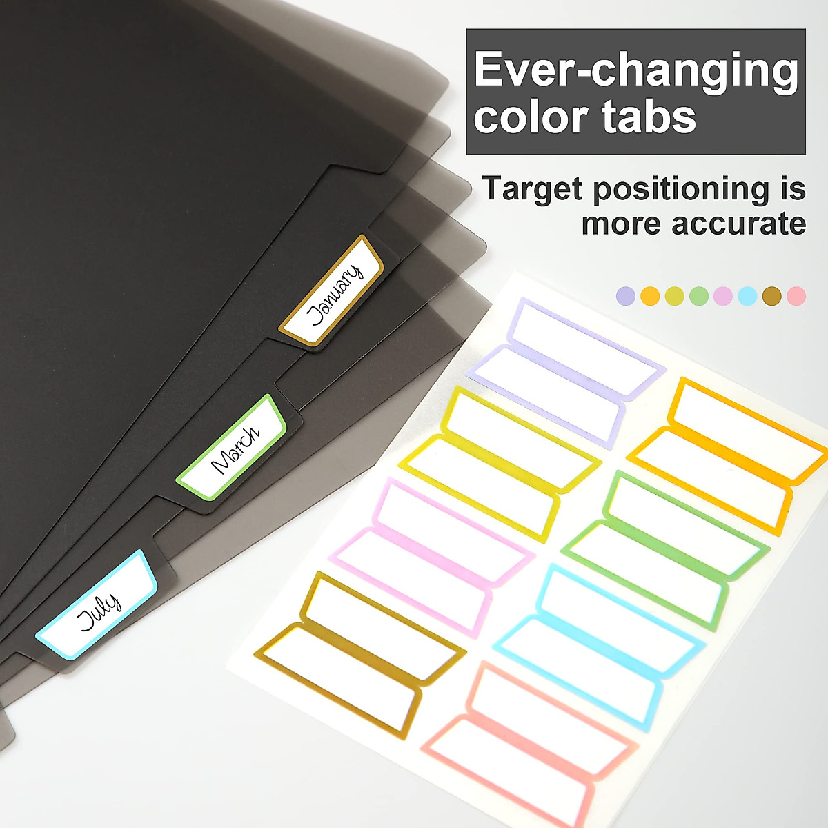 Discbound Notebook Customizable Spiral Journal Refillable 5 Subject Notebook with Removable Pages 120 Wide Ruled Disc Planner with 6 Binder Dividers & 16 Tabs for Work Meeting School, Rose Gold