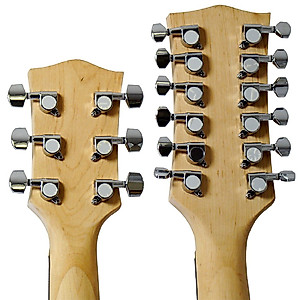 BadAax Dlb Neck Dbl Cut A Way Guitar 70's Style Model Red