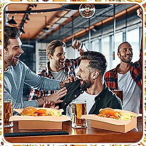 Seajan 50 Pack 40oz Disposable Food Box and 100 Pcs Sandwich Wrapping Paper Kraft Paper Food Tray Paper Food Containers Paper Trays for Food Foldable Fast Food Holders Greaseproof Liners for Snack