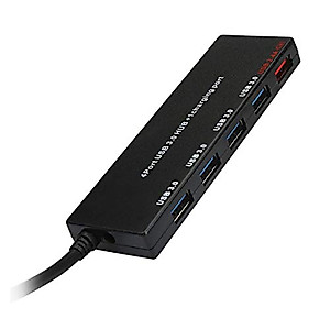 Lysee USB Cables - HL 2017 Portable USB 3.0 4-Port High Speed Hub with USB1.1/2.0 1 Charging Port oct17 - (Color: White, Length: < =0.5m)