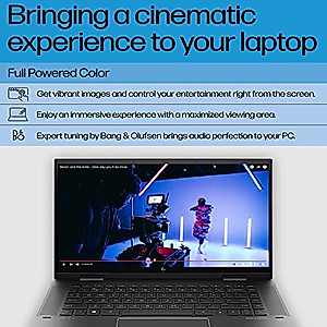 HP Envy X360 2-in-1 Laptop, 15.6" IPS Touchscreen, AMD Ryzen 7 5825U Processor, Backlit Keyboard, Fingerprint Reader, Wi-Fi 6, Audio by Bang & Olufsen, Windows 11 (32GB RAM | 1TB PCIe SSD)