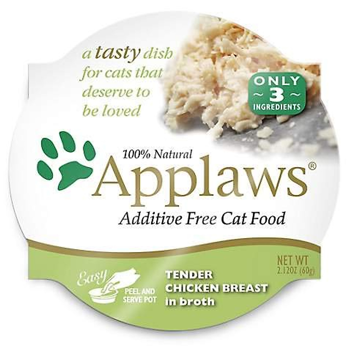 Applaws Cat Food in Broth Pots Variety Bundle Pack - 6 Flavors - 2.12 Ounces Each (12 Total) W/Hotspot Pets Collapsible Bowl