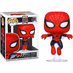 Spider-man POP Marvel: 80th - First Appearance Funko Pop! Vinyl Figure (Bundled with Compatible Pop Box Protector Case), Multicolored, 3.75 inches
