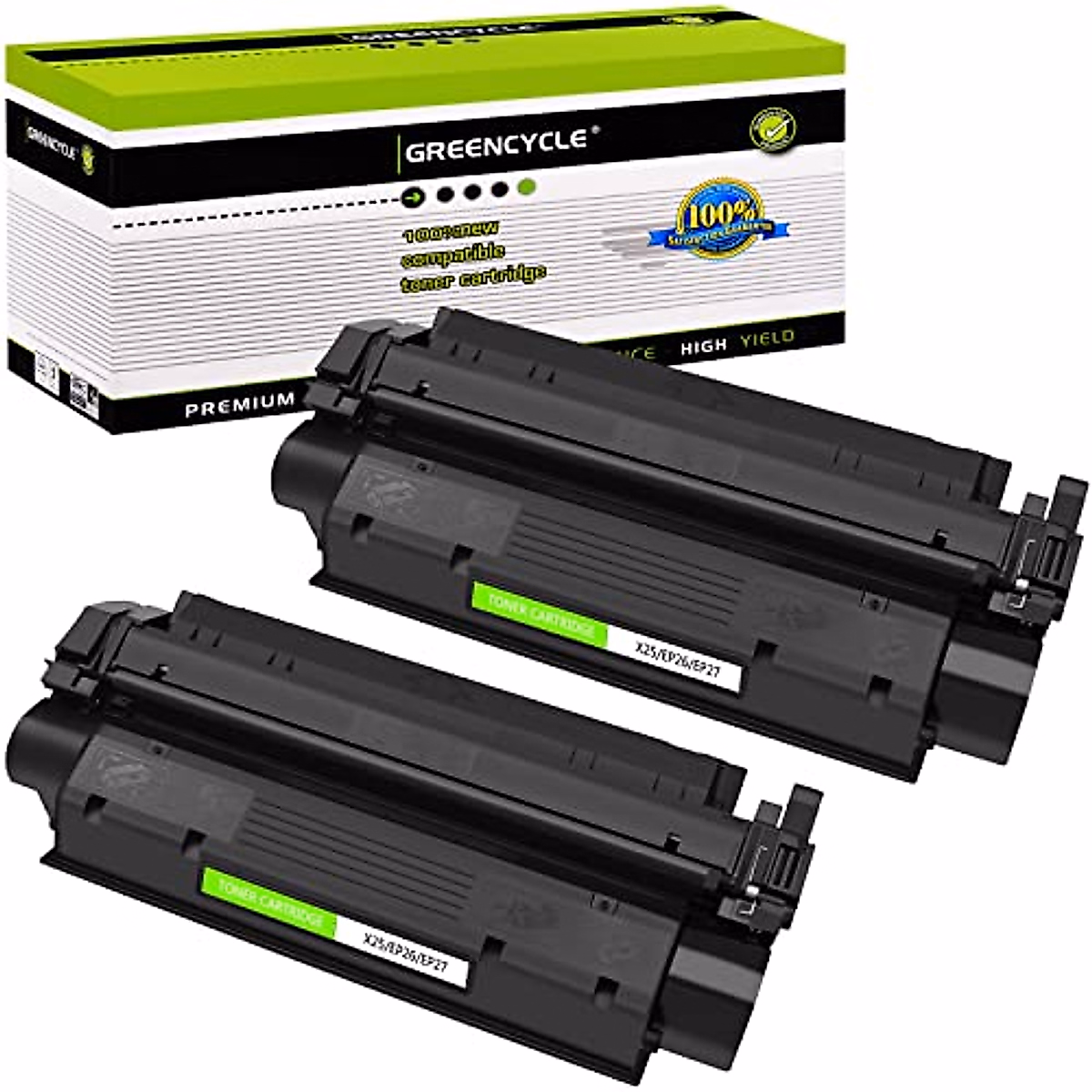 greencycle Compatible Toner Cartridge Replacement for Canon X25 8489A001AA use with ImageCLASS MF3110 3111 3240 Printer 2500 Page Yield per Toner (Black,2 Pack)