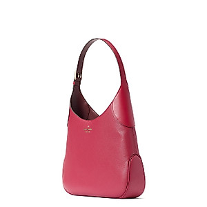 Kate Spade Aster Pebbled Leather Shoulder Bag Purse Handbag (CRANBERRY COCKTAIL) Medium