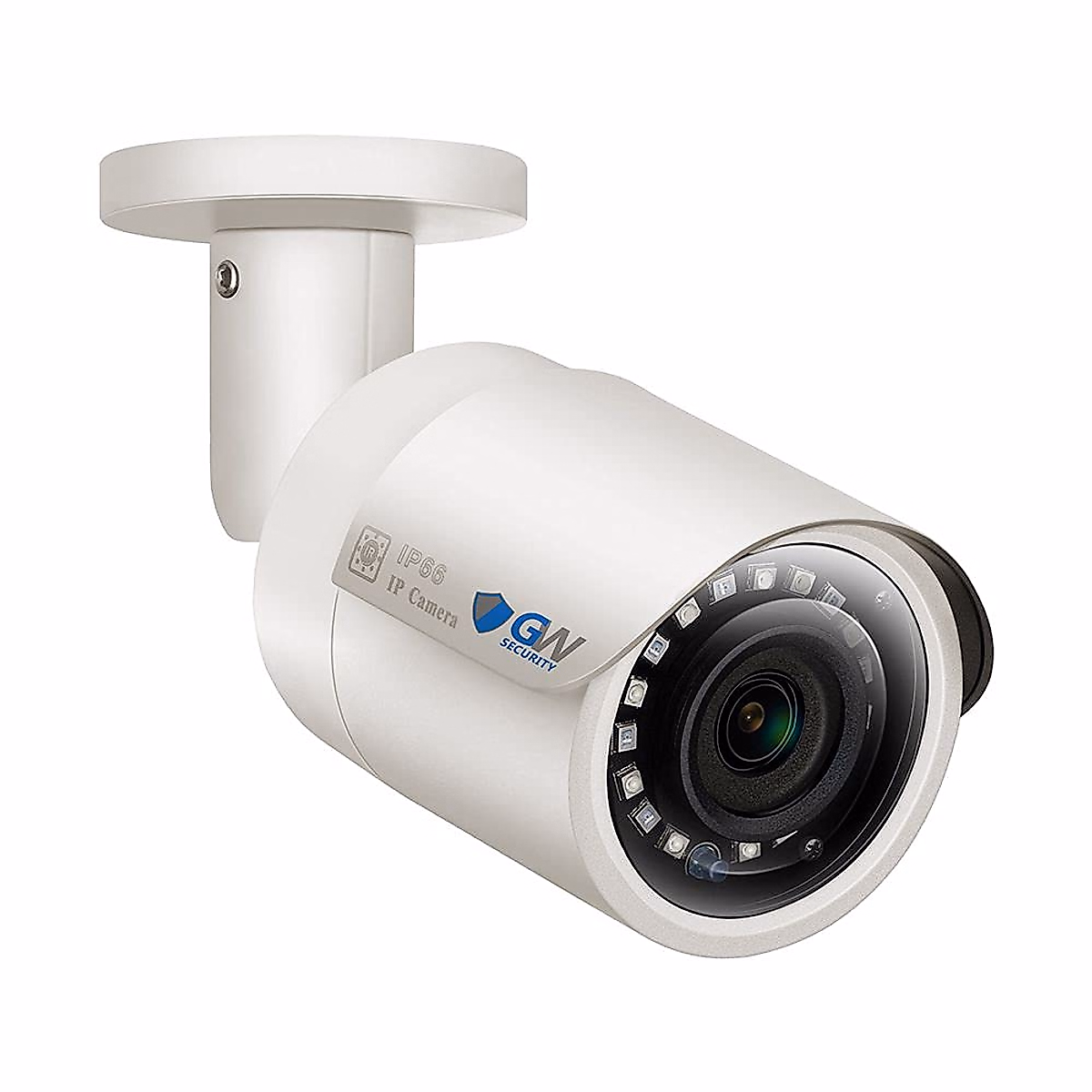 GW5037IP 5MP HD-IP PoE 2.8mm Fixed Lens Bullet Security Camera, Durable Metal Housing, Built in Microphone