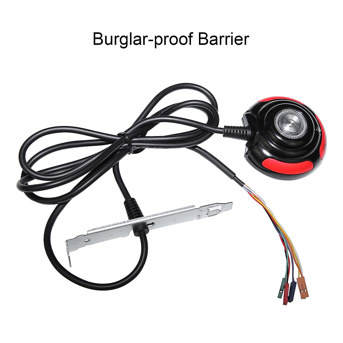 Vetroo Desktop PC Computer Case Power Supply On/Off Reset HDD Push Button with Blue LED Lights 1.6m Extension Cables Reset Switch